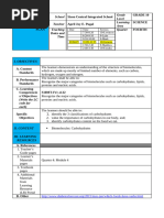 Grade 10 Carbohydrates Lesson Plan | PDF | Carbohydrates | Biomolecules