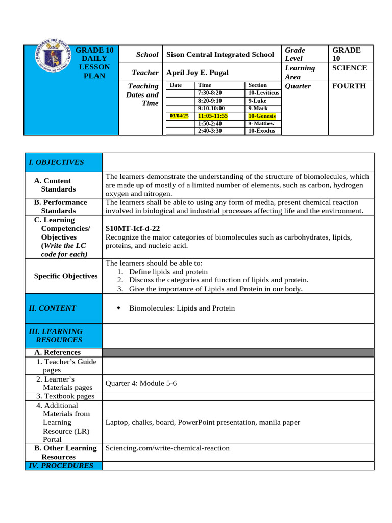 GRADE 10 Lipids and Protein | PDF | Fat | Fatty Acid