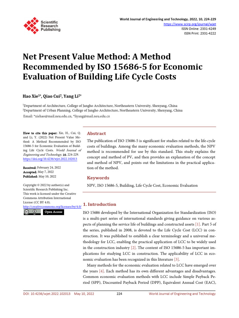 Net_Present_Value_Method_A_Method_Recommended_by_I | PDF | Net Present ...