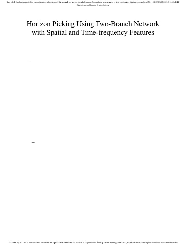 Liao Et Al - Horizon Picking Using Two-Branch Network With Spatial and ...