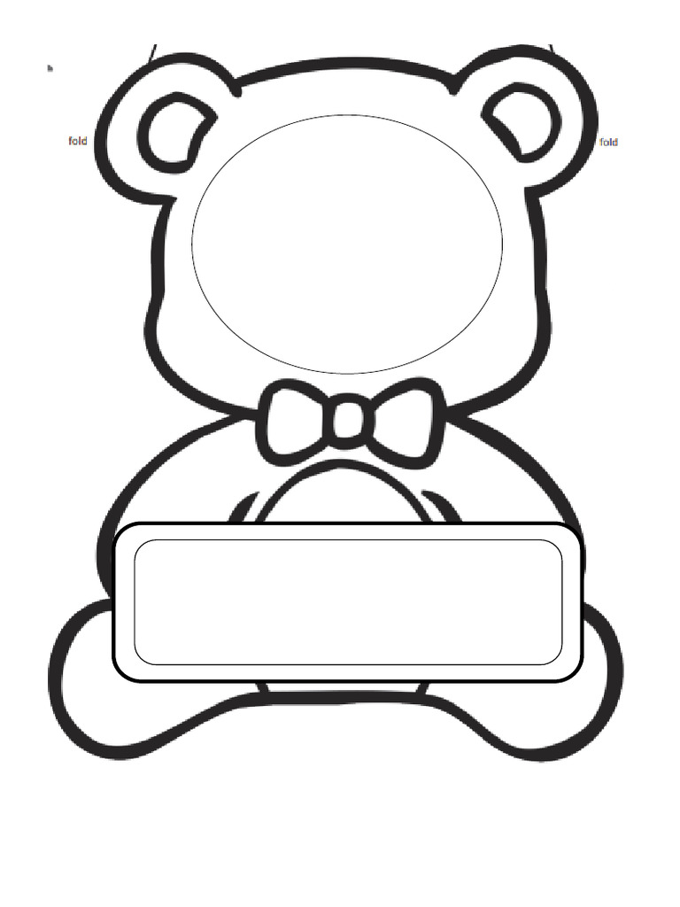 Teddy bear for bulletin board | PDF