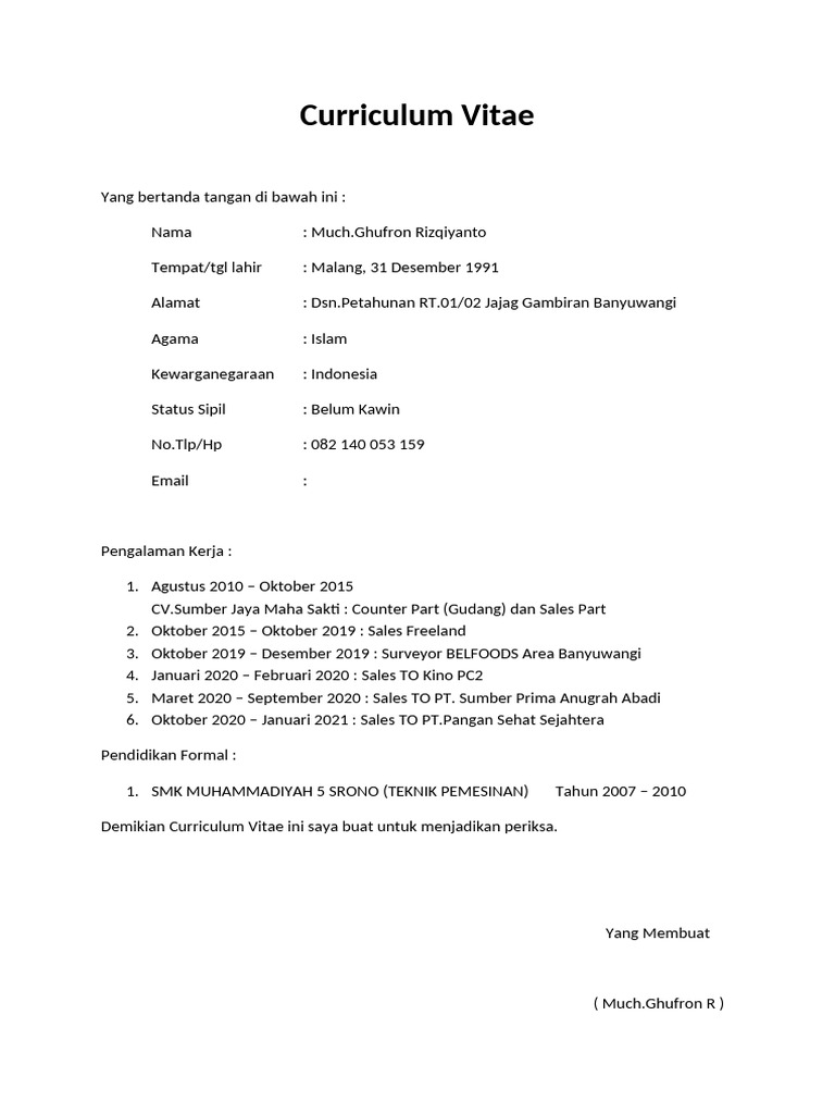 Curriculum Vita1 | PDF