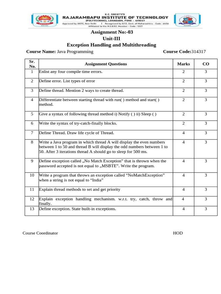 JPR Assignment No. 3 | PDF