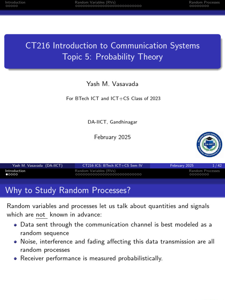 Topic 5- Probability Theory | PDF | Probability Density Function | Probability