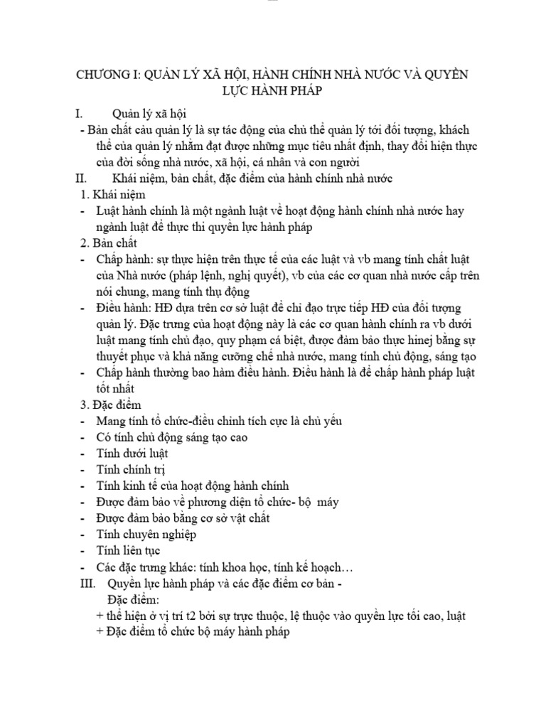 Tom Tat Ly Thuyet Mon Luat Hanh Chinh Truong Dai Hoc Luat Dai Hoc Quoc 126675 | PDF