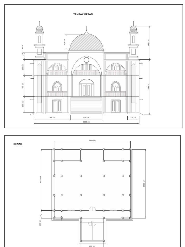 Layout Masjid | PDF