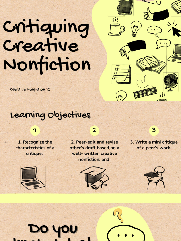 Mini Critique of Creative Nonfiction | PDF | Cognition | Learning