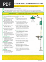 Weekly Eyewash Station Checklist | PDF