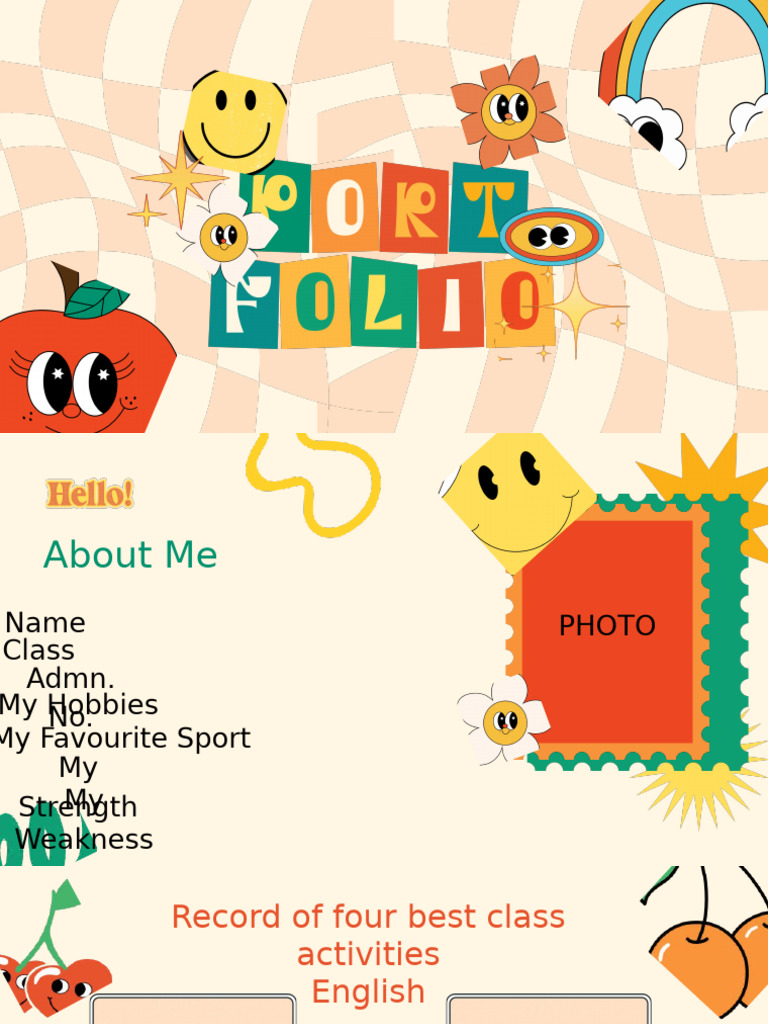 Grade 4 Student Portfolio Template | PDF