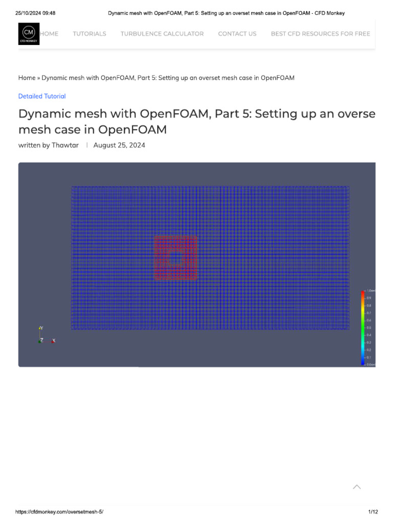 Openfoam Overset Mesh Tuto | PDF
