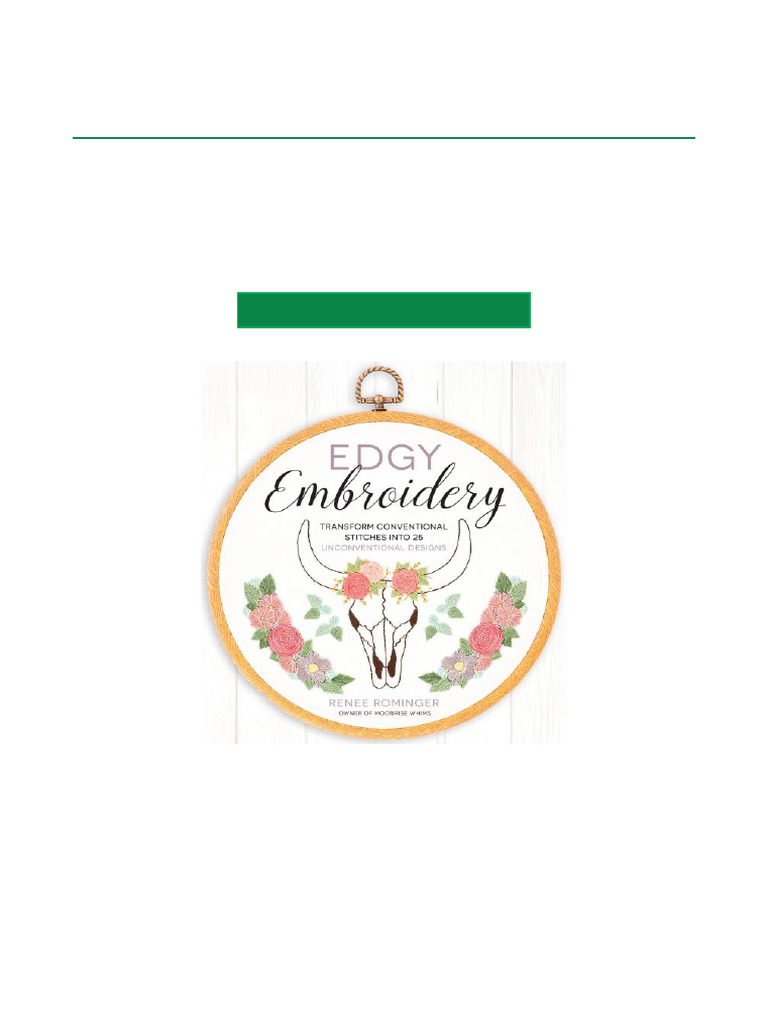 Play With Edgy Embroidery Transform Conventional Stitches Into 25 ...
