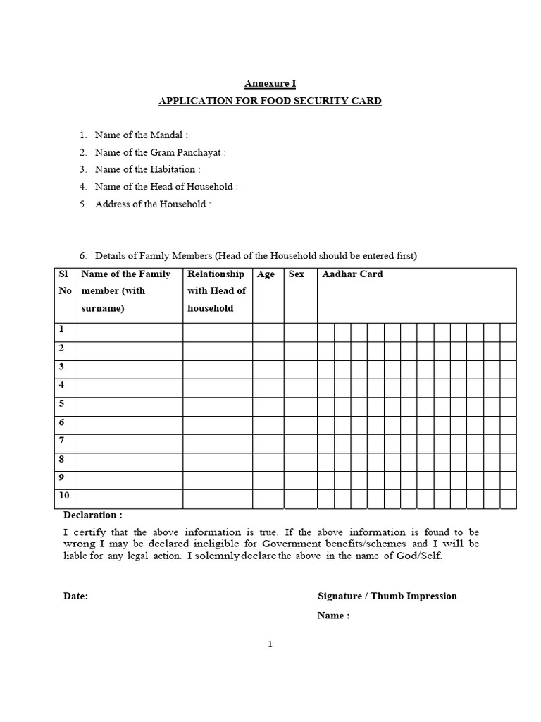 FSC New Applicatoin Form | PDF