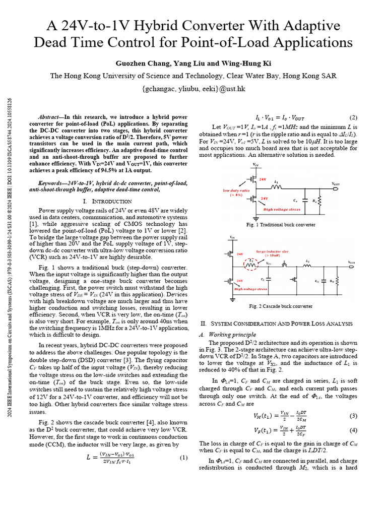 A 24V-to-1V Hybrid Converter With Adaptive Dead Time Control For Point ...