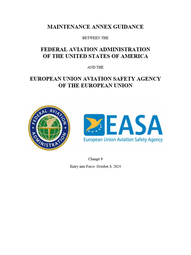 US-EU MAG CHG 9 Ed Upd 8-12-24 0 | PDF | Federal Aviation ...