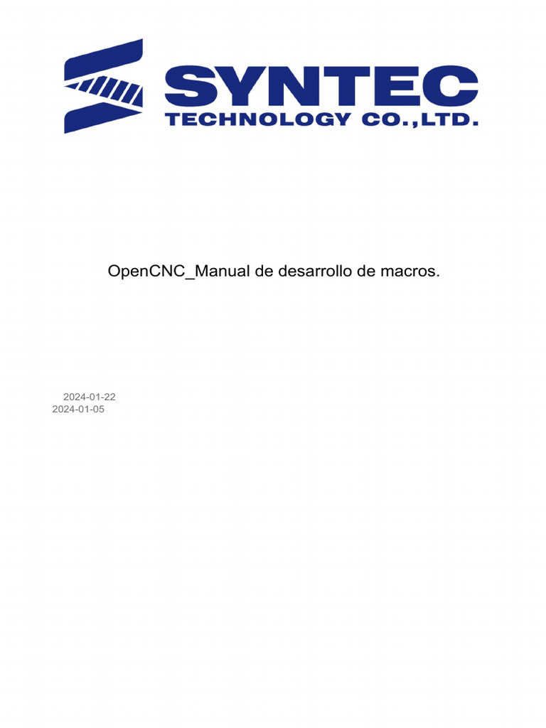 Syntec - Manual de Desarrollo de Macros - Español by Google | PDF | Programa de computadora ...