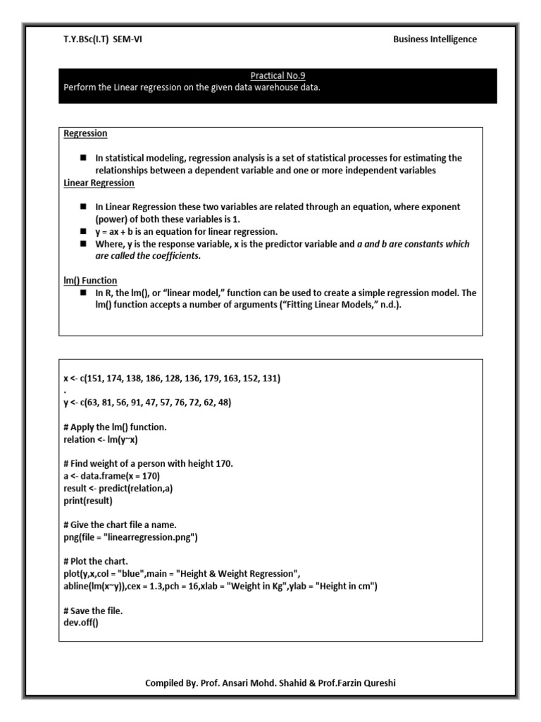 BI Practical No.9 | PDF