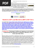 SDV Vs ESDV | PDF | Valve | Mechanical Engineering