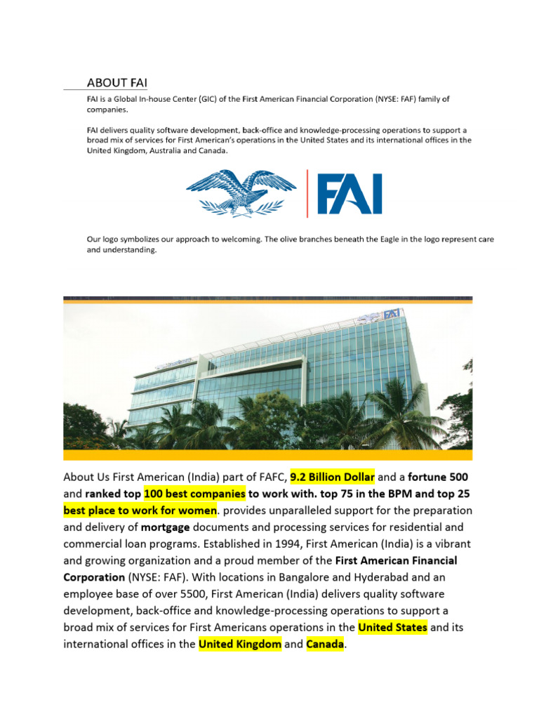 About FAI | PDF