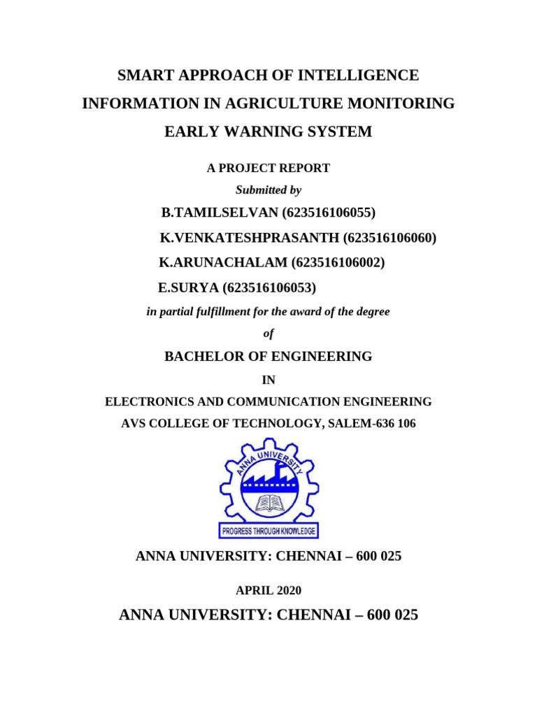 MANI SIR BOYS BATCH ECE final | PDF | Computer Network | Sensor