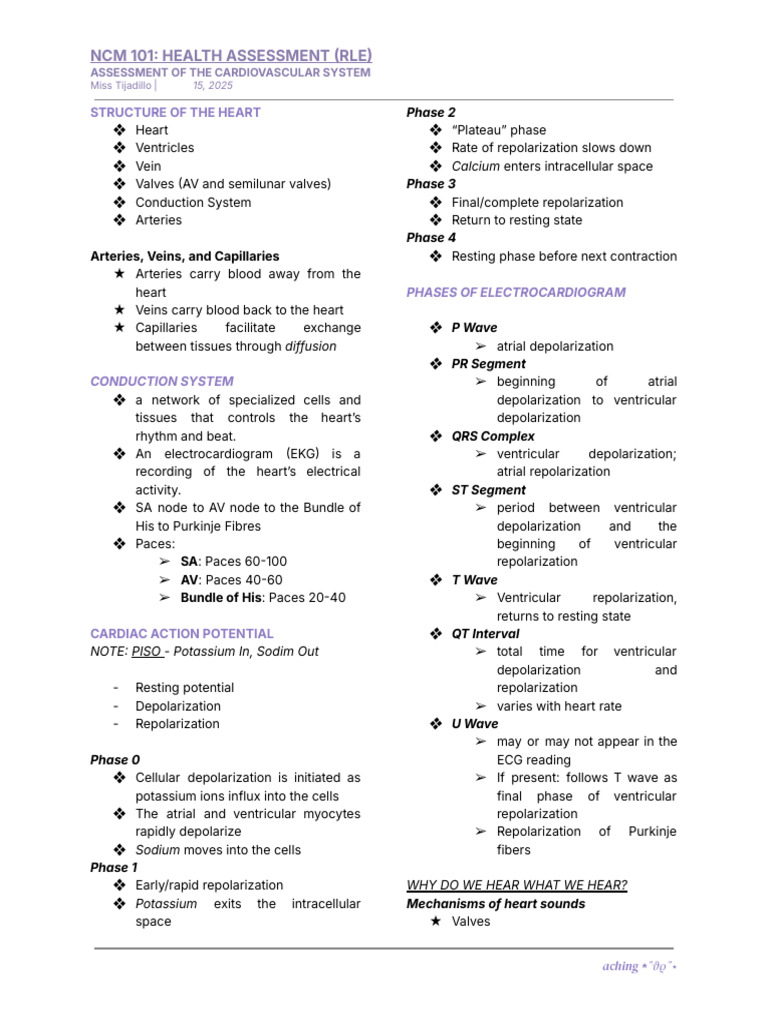 Ha Rle - Cardiovascular System | PDF | Heart | Heart Valve