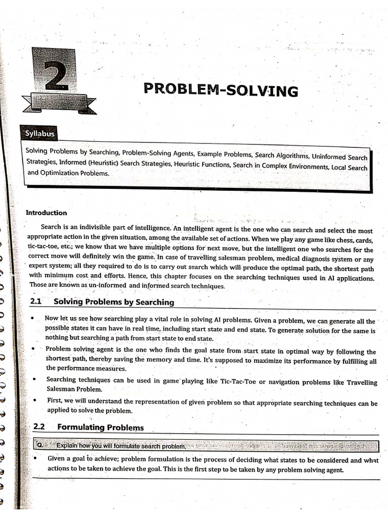 AI - Unit 2 | PDF | Algorithms And Data Structures | Algorithms