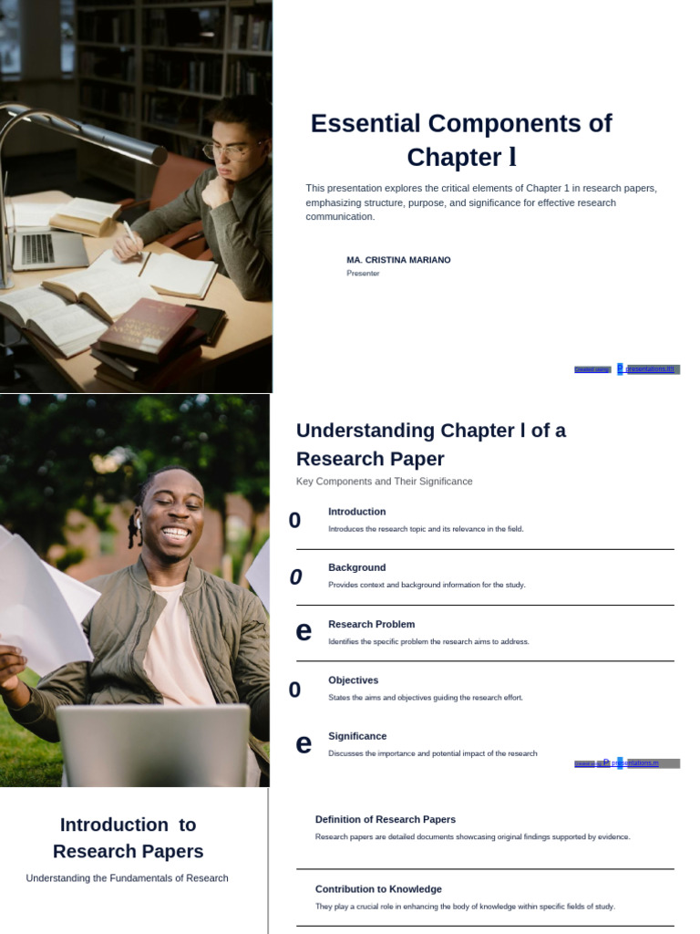 Parts of Chapter 1 in Research Paper Analysis | PDF | Hypothesis ...