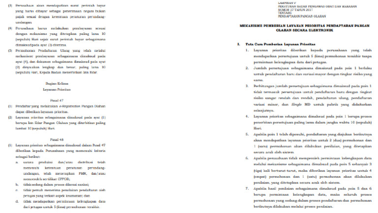 Layanan Prioritas BPOM | PDF