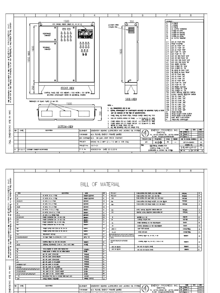 Elect. Dwgs Ljop KRP R-01 | PDF