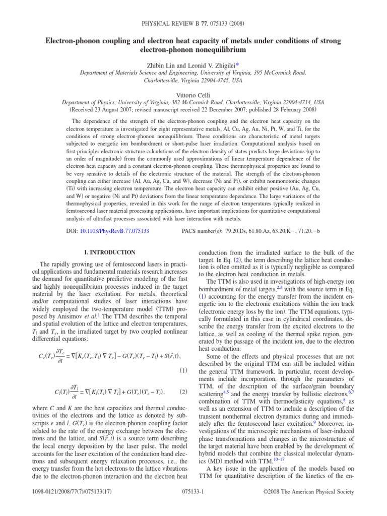 Lin 2008 | PDF | Electron | Temperature