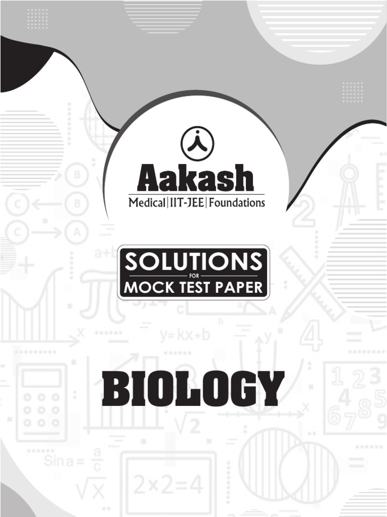 CBSE Biology Mock Test Solutions | PDF | Dominance (Genetics ...