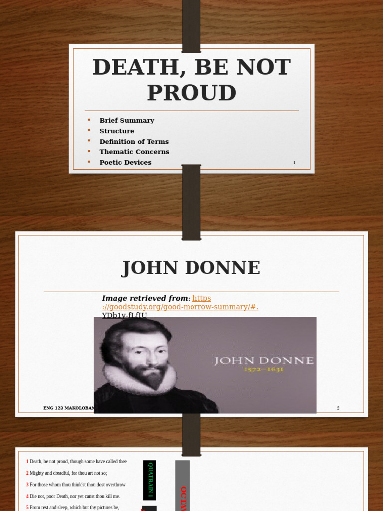 Death, Be Not Proud (1) | PDF | Poetry | Sonnets