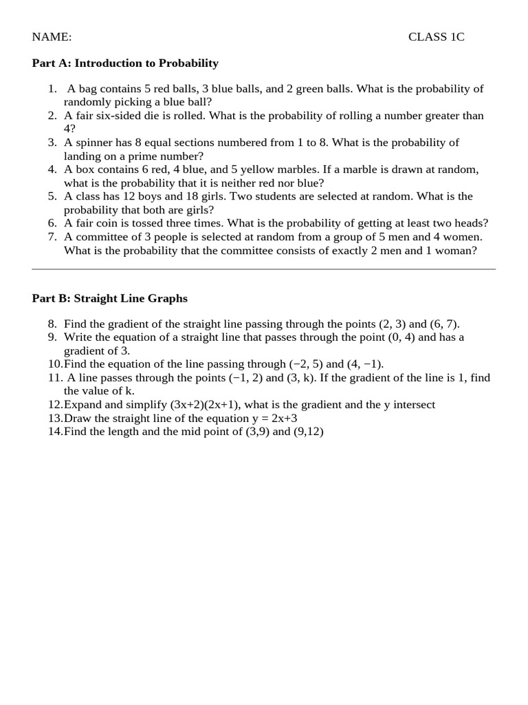Nuovo Documento Di Microsoft Word | PDF | Probability | Line (Geometry)