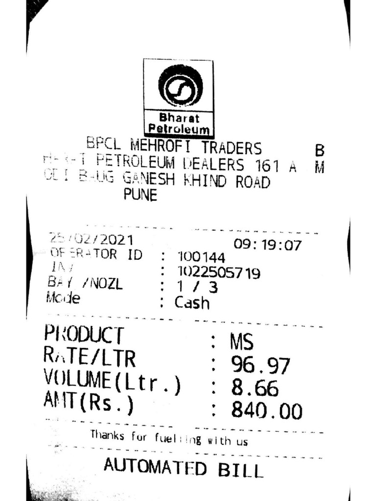 Pune Sample Petrol | PDF