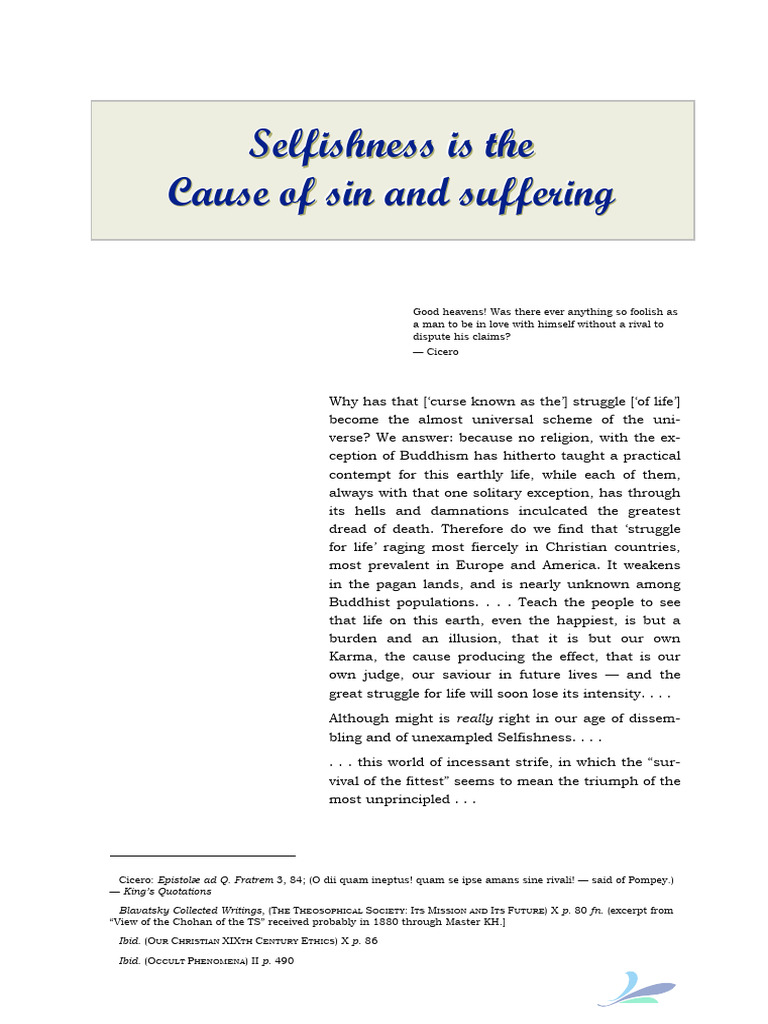 Cause of Sin and Suffering | PDF | Salvation | Religious Belief And ...