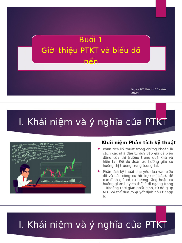 Đào Tạo 7-5 Giới Thiệu PTKT Và Nến Cơ Bản | PDF