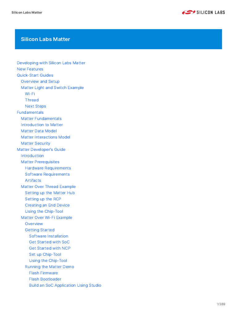 Silicon Labs Matter | PDF | Osi Model | Computer Network