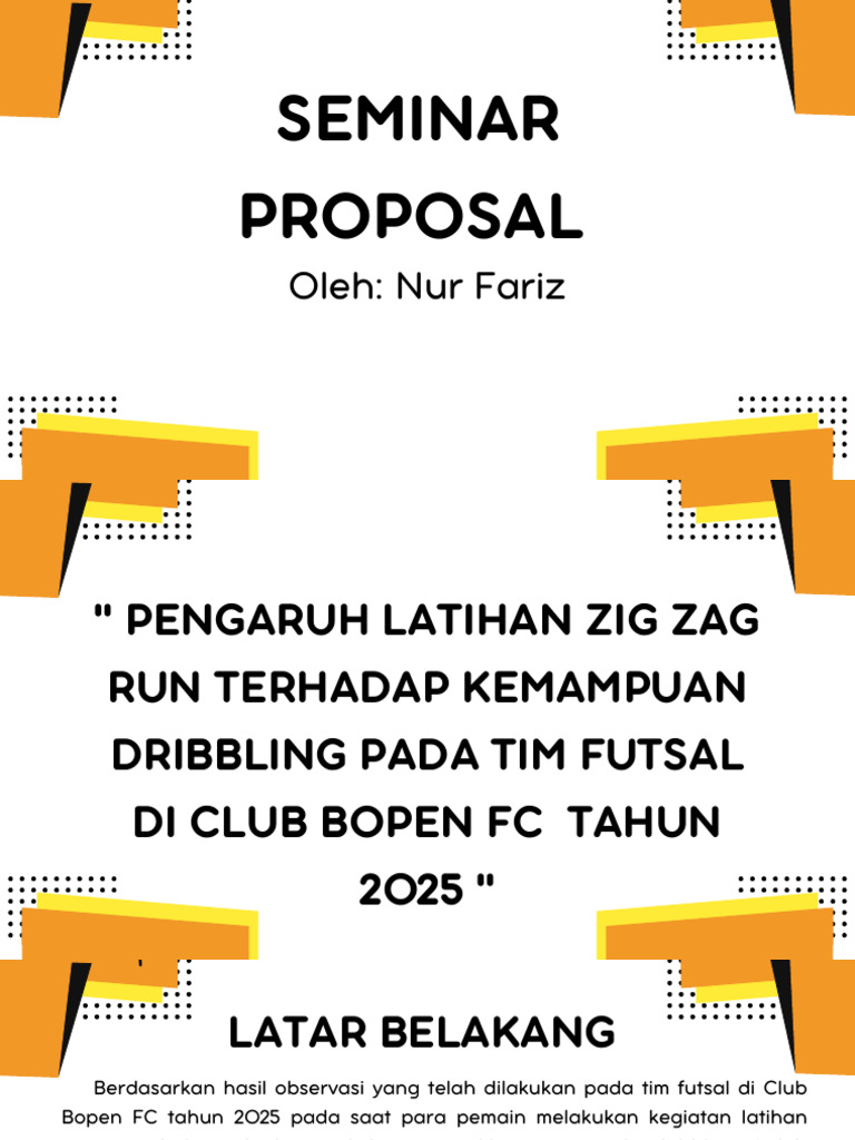 Seminar Proposal Nur Fariz | PDF
