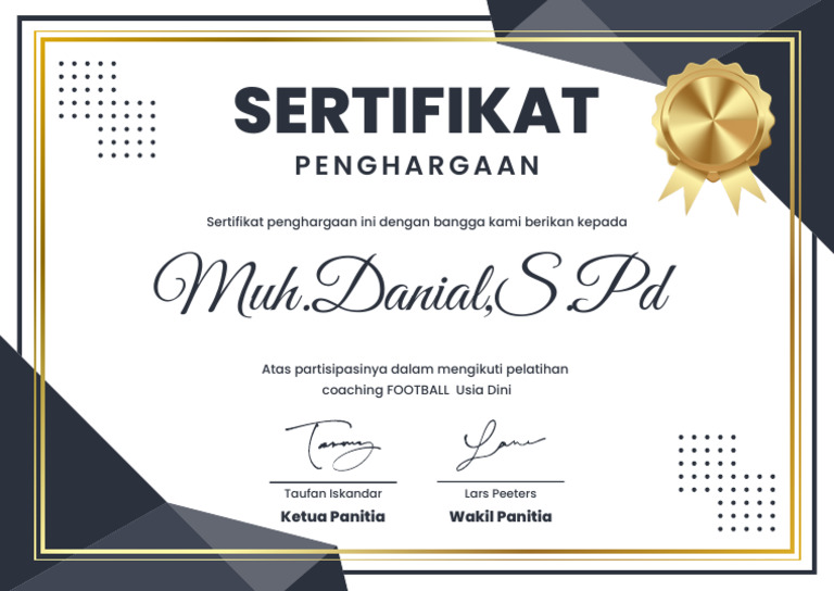 Sertifikat Pelatihan | PDF