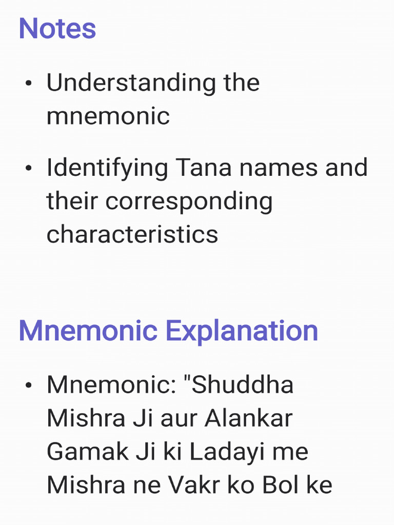 Indian Music Tana Mnemonic - 250305 - 174549 | PDF