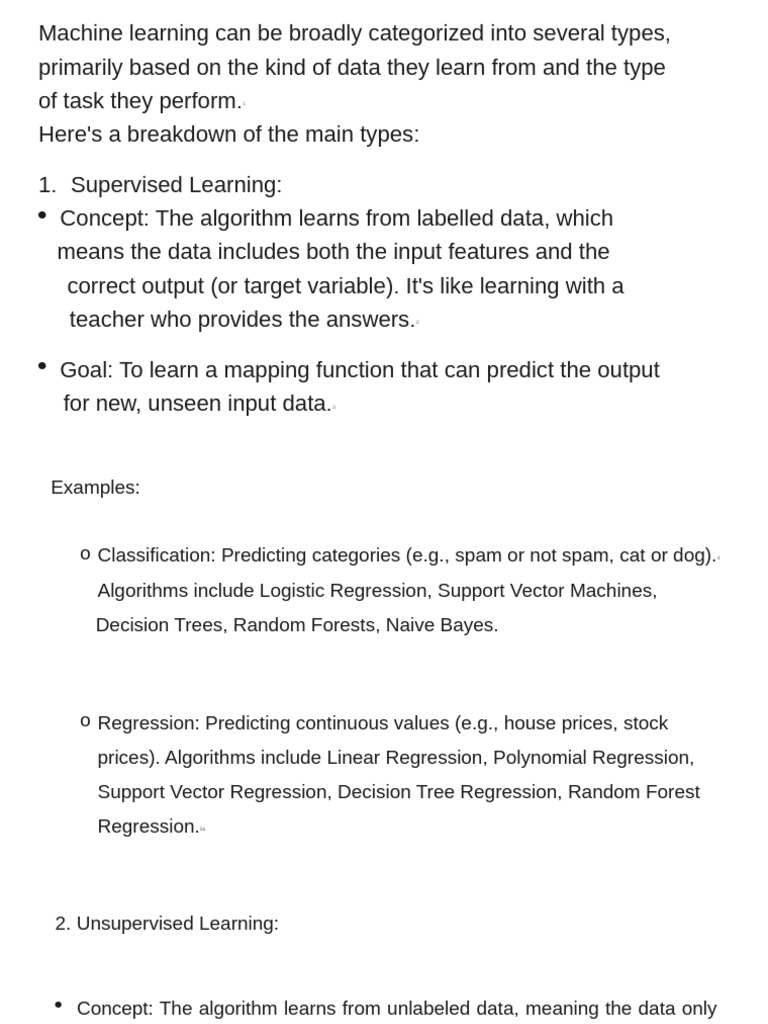Unit 2 Supervised Learning | PDF | Machine Learning | Cluster Analysis