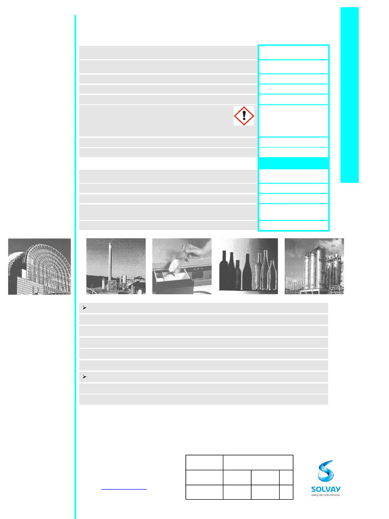 SODA SOLVAY® LIGHT - PDS - Orig Eur | PDF | Sodium Carbonate | Chemistry