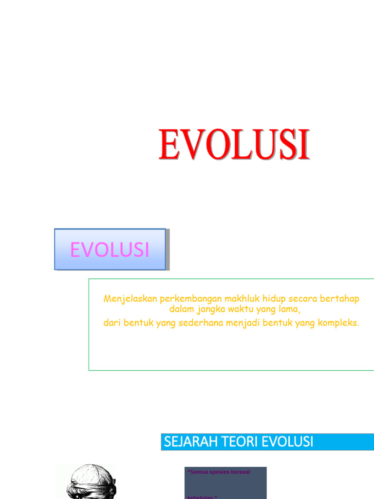 Teori dan Proses Evolusi Makhluk Hidup | PDF