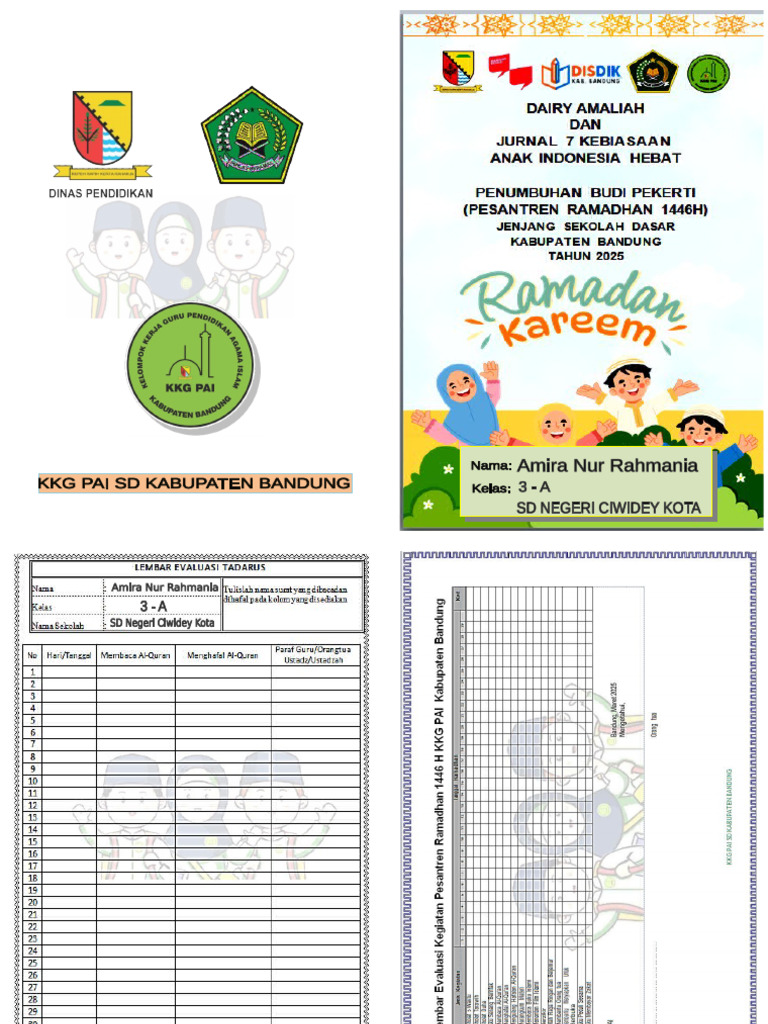 DIARY AMALIYAH SD 1446 H-2025- CIKOT | PDF