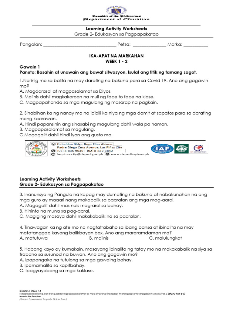 ESP2-LAW-Q4-W1-W2 | PDF