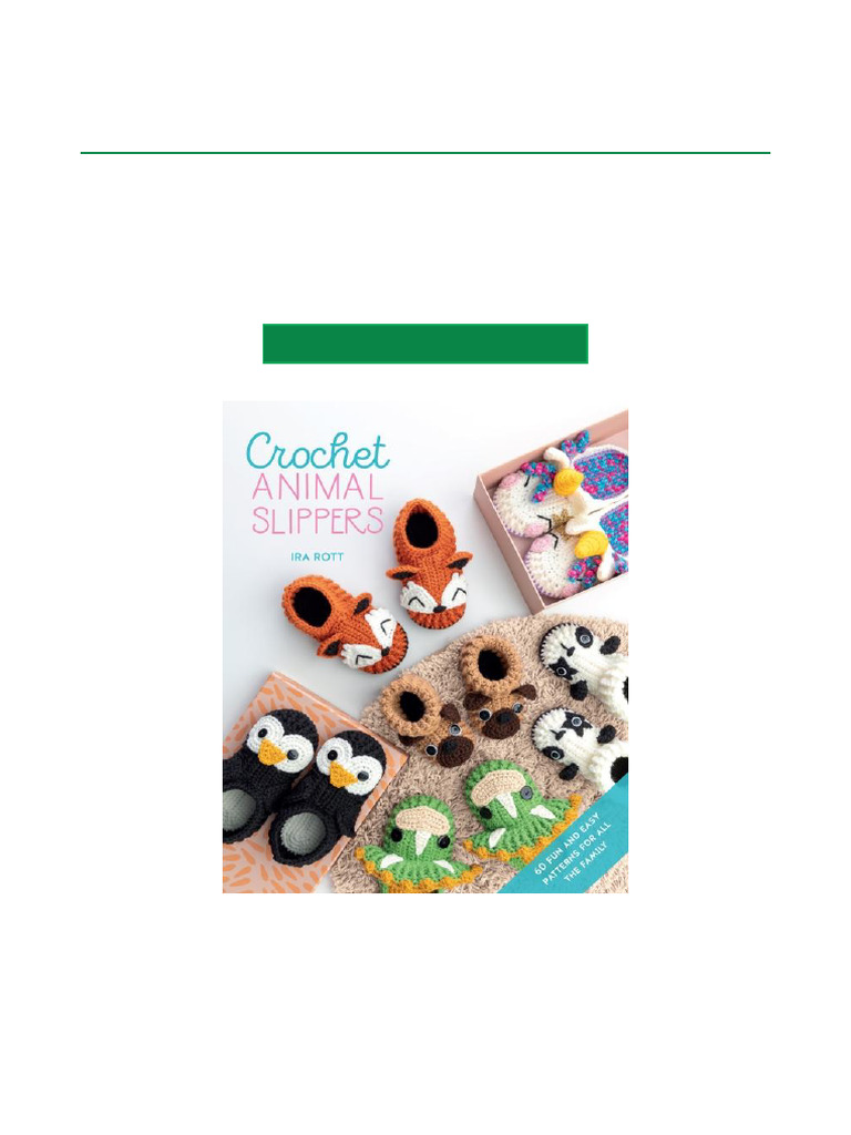 Free Crochet Animal Slipper Patterns | PDF