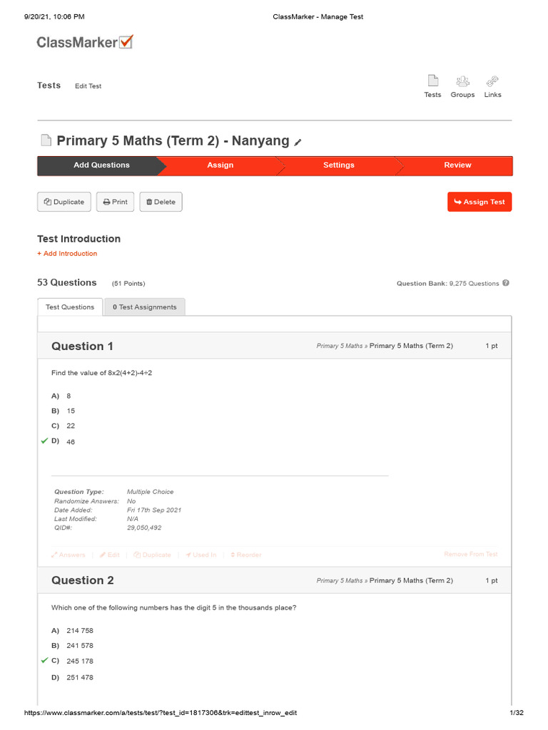 P5 Maths T2 - Nanyang Answers - Compressed - 1632717552 | PDF ...
