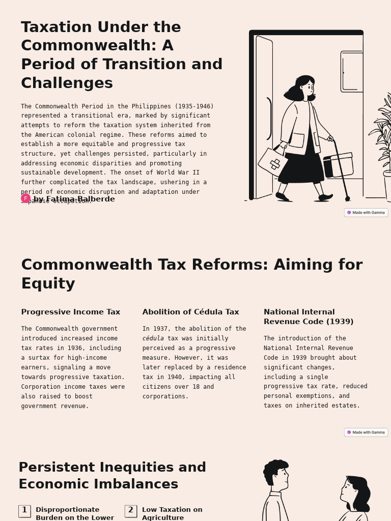 Taxation Under The Commonwealth A Period of Transition and Challenges ...