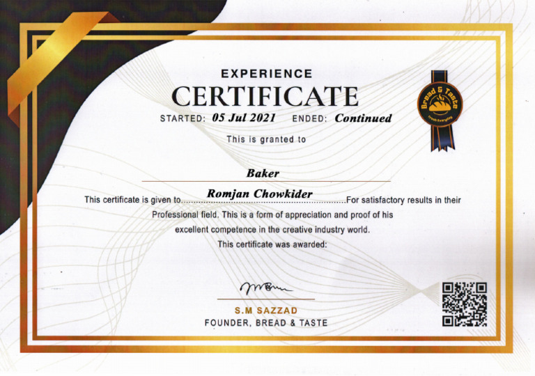 Ex Certificate | PDF