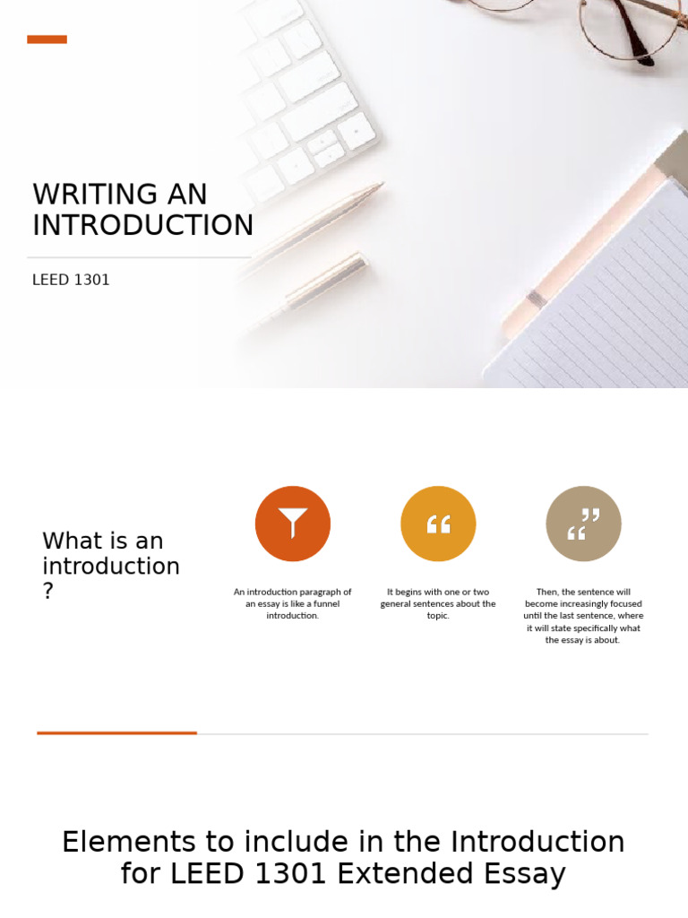 Crafting an Effective Essay Introduction | PDF
