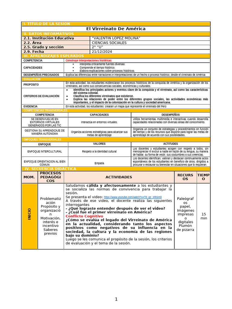 2º Sesiones Sem 2 Uni 7 - CCSS 2024 | PDF | Evaluación | España
